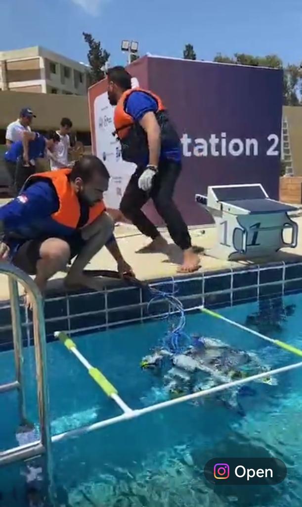 Participation of the Egyptian Russian University in the International Competition for Robotic ...